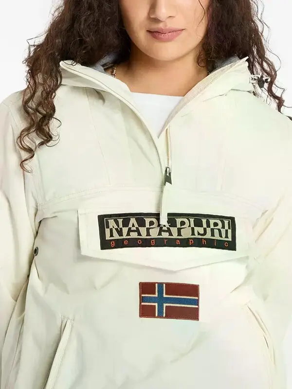 NAPAPIJRI Logo Patch Hooded Jacket