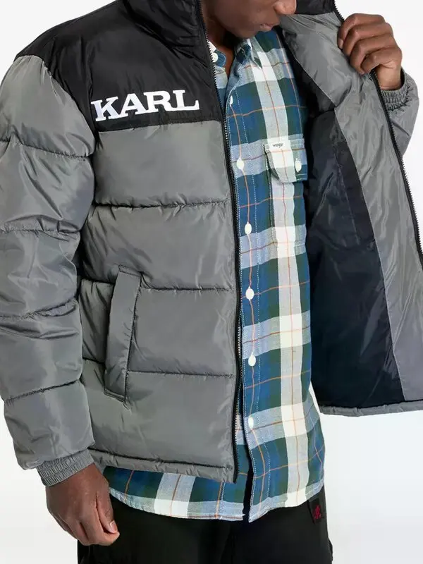 KARL KANI Padded Logo Jacket - Grey