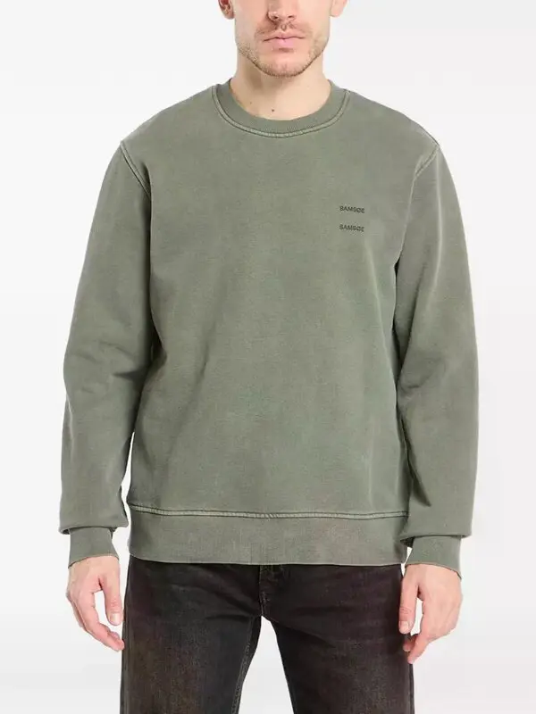 SAMSOE SAMSOE Crewneck Sweatshirt With Logo Print - Grey