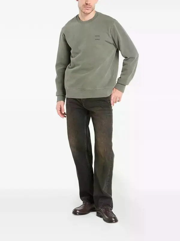SAMSOE SAMSOE Crewneck Sweatshirt With Logo Print - Grey