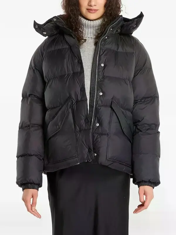 SAMSOE SAMSOE Quilted Padded Jacket With Drawstring Hood