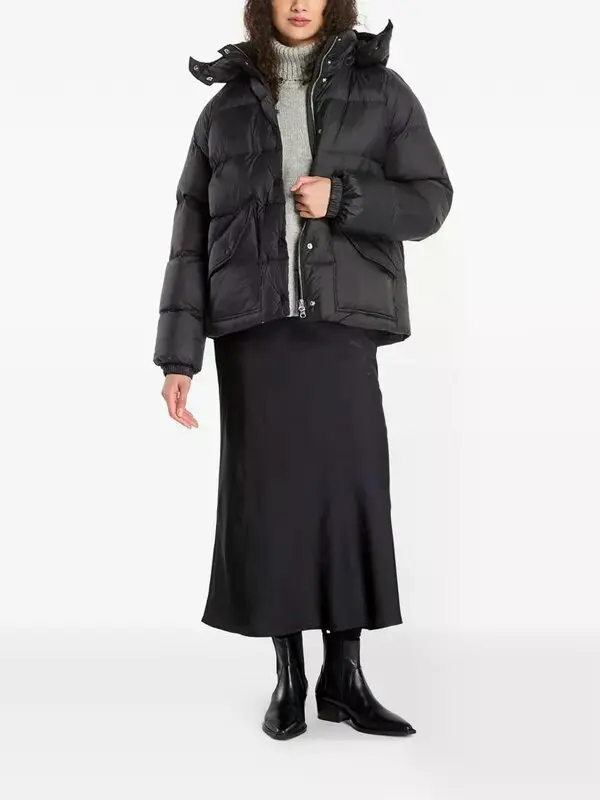 SAMSOE SAMSOE Quilted Padded Jacket With Drawstring Hood
