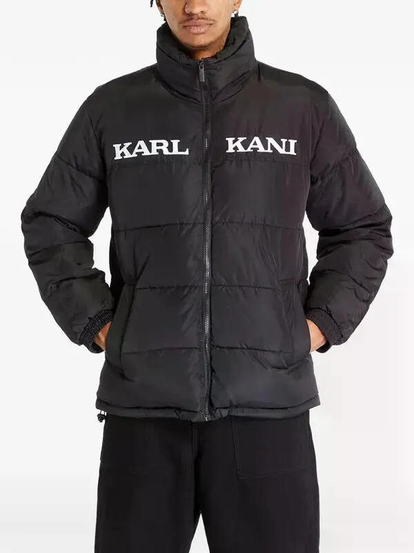KARL KANI Logo-print Padded Jacket - Black