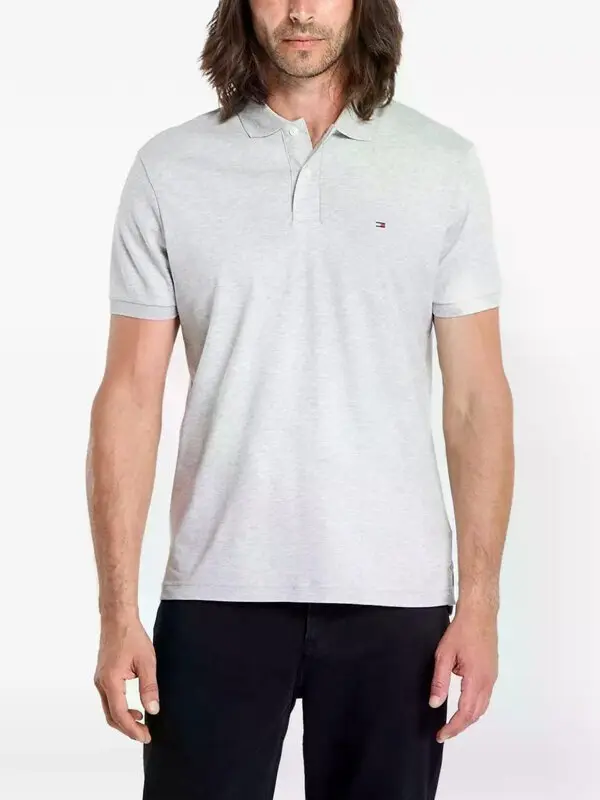 Tommy Hilfiger Logo-embroidery Polo Shirt - Grey