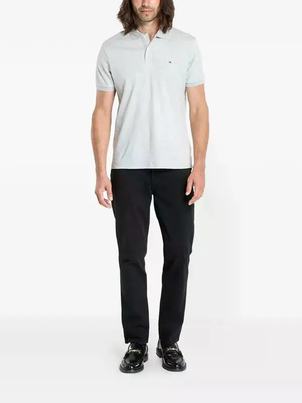 Tommy Hilfiger Logo-embroidery Polo Shirt - Grey