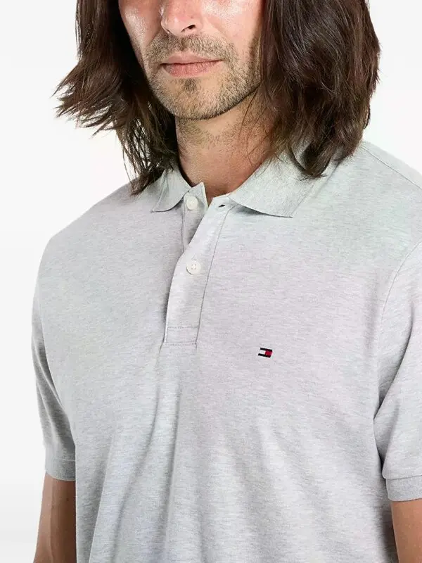 Tommy Hilfiger Logo-embroidery Polo Shirt - Grey