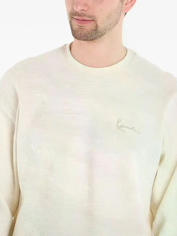 KARL KANI Waffle Knit Long Sleeve T-shirt