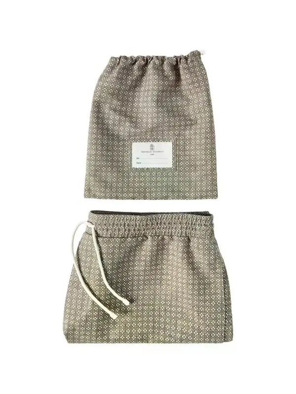 Brunello Cucinelli Floral Print Swim Shorts - Neutrals