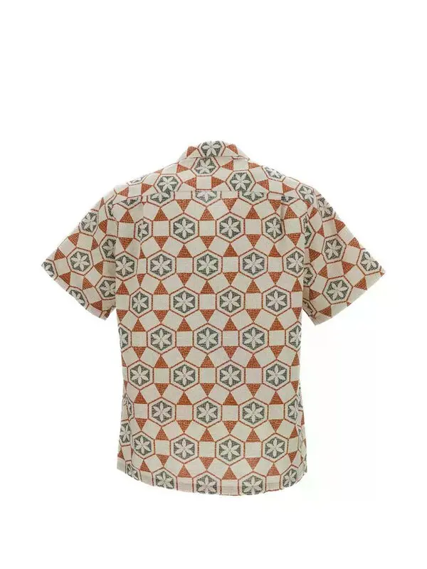 Portuguese Flannel Pavement Geometric-pattern Shirt