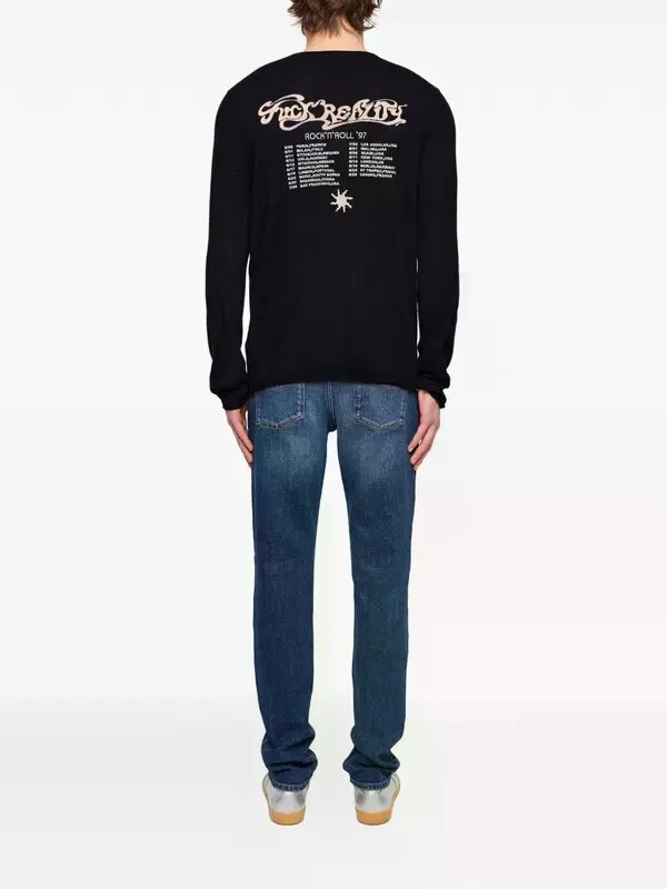 Zadig&Voltaire Teiss Graphic Print Cashmere Sweater