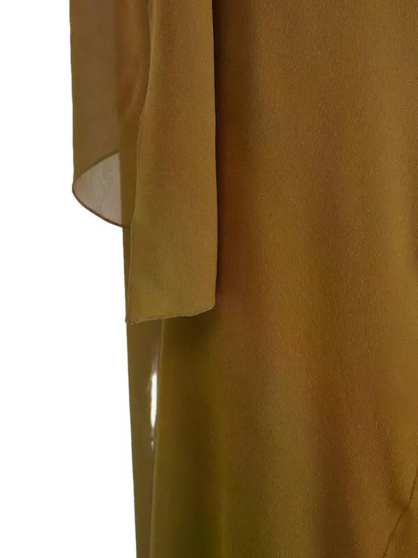 CORTANA Galea Cape-overlay Dress - Green