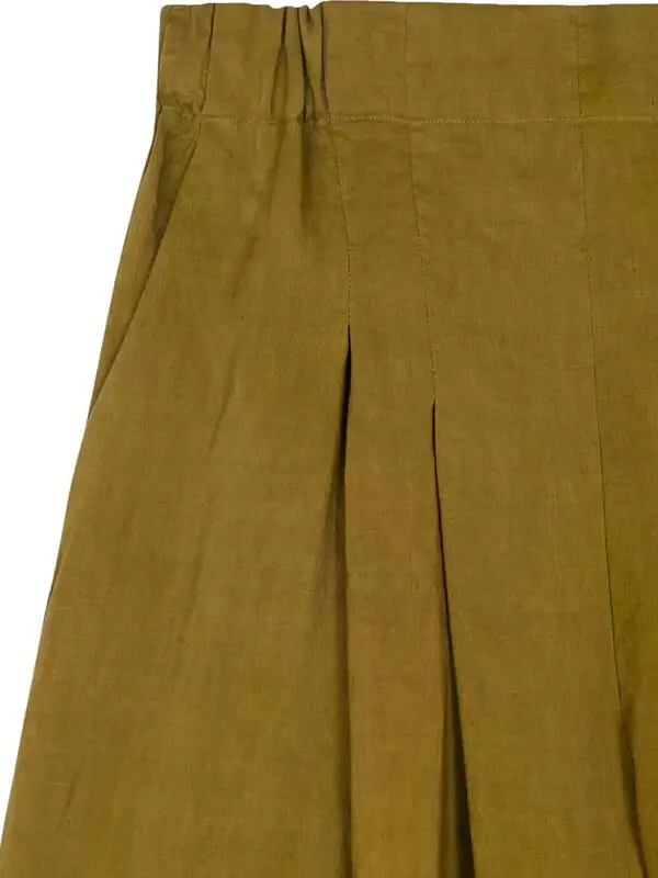 CORTANA Elena Pleated Trousers - Green