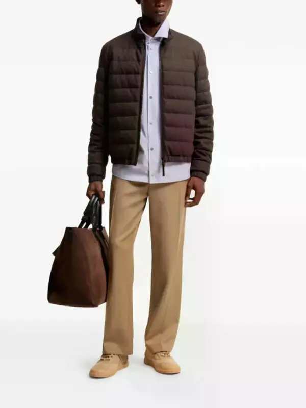 Moncler Luray Quilted Zip-up Jacket - Brown