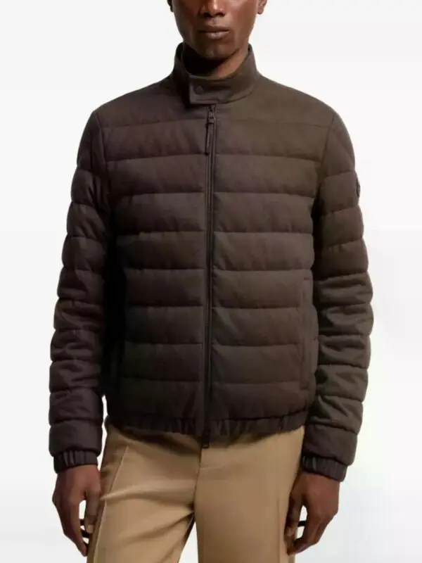 Moncler Luray Quilted Zip-up Jacket - Brown