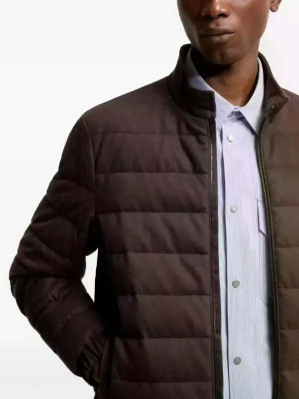 Moncler Luray Quilted Zip-up Jacket - Brown