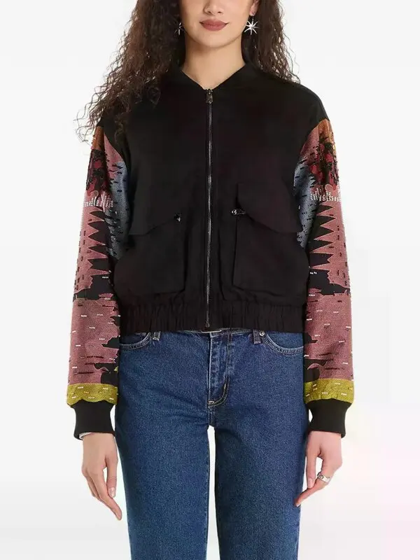 Desigual Zip-fastening Embellished Jacket