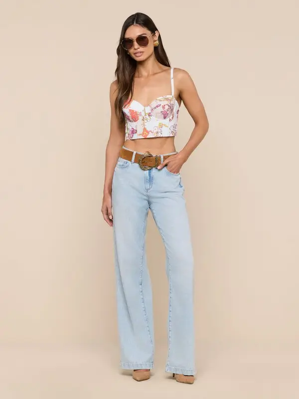 L'Agence Sonya Bustier In Print