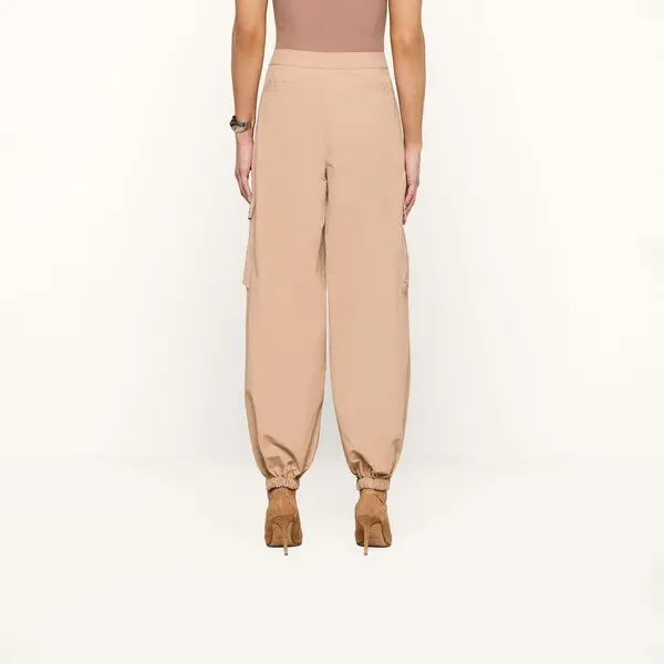 L'Agence Greer Nylon Cargo Jogger Pants - Praline