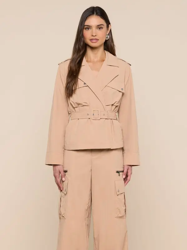L'Agence Calida Windbreaker Trench Coat