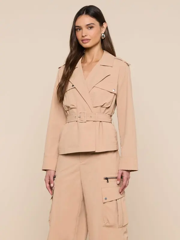 L'Agence Calida Windbreaker Trench Coat