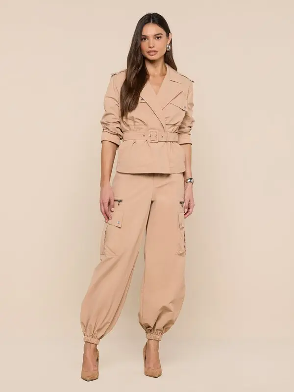 L'Agence Calida Windbreaker Trench Coat