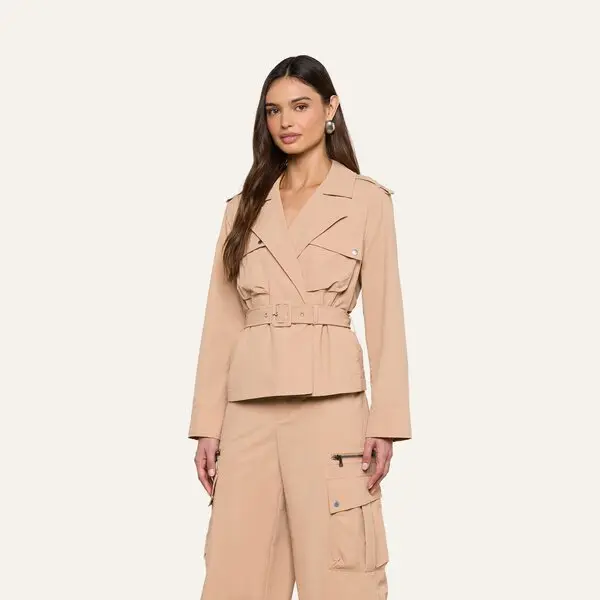 L'Agence Calida Windbreaker Trench Coat