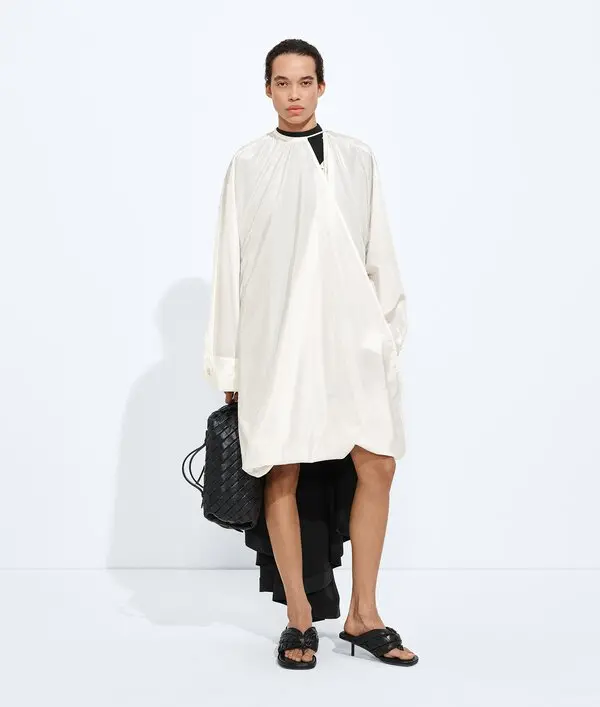 Bottega Veneta Washed Silk Taffeta Shirt