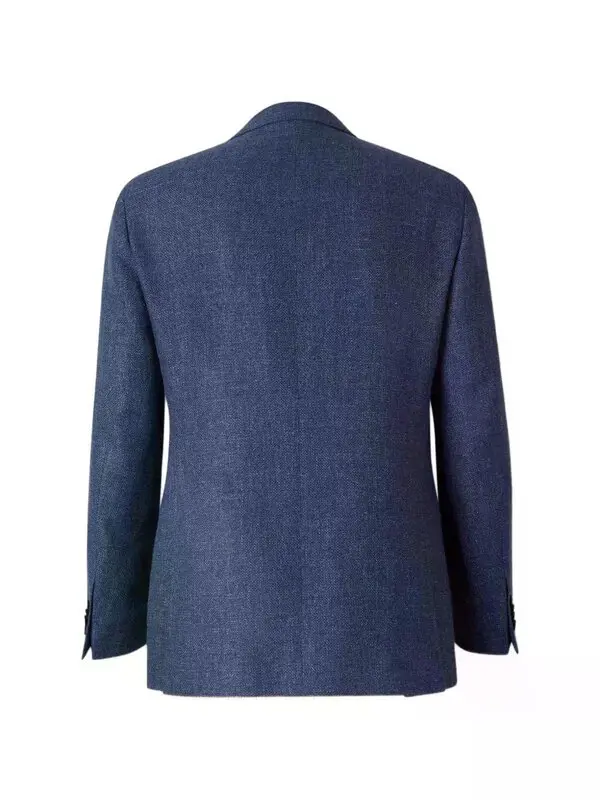 Scabal Kenton Single-breasted Jacket - Blue