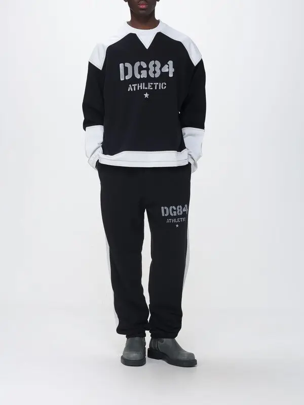 Dolce & Gabbana Cotton Jogging Trousers With Elasticated Waist And Contrast Logo