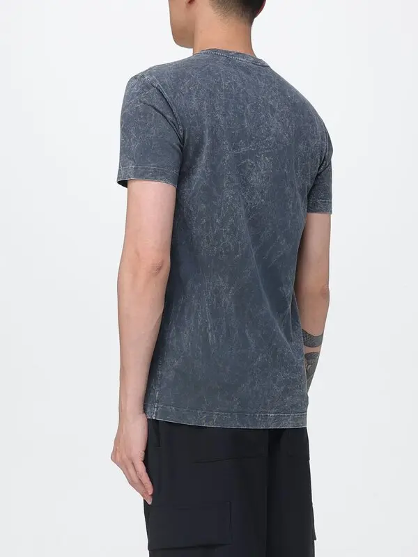 Dolce & Gabbana Slim Fit Cotton Crewneck T-shirt With Contrast Logo Print