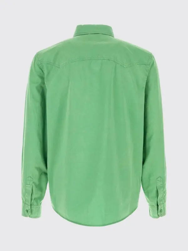 Versace Long-sleeved Cotton Utility Shirt With Patch Pockets