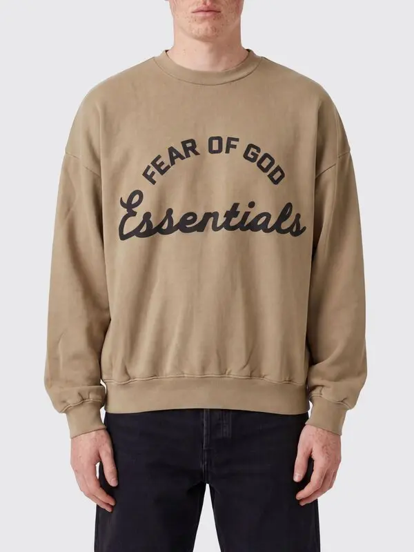 Fear Of God Relaxed Fit Crewneck Cotton Jumper With Logo