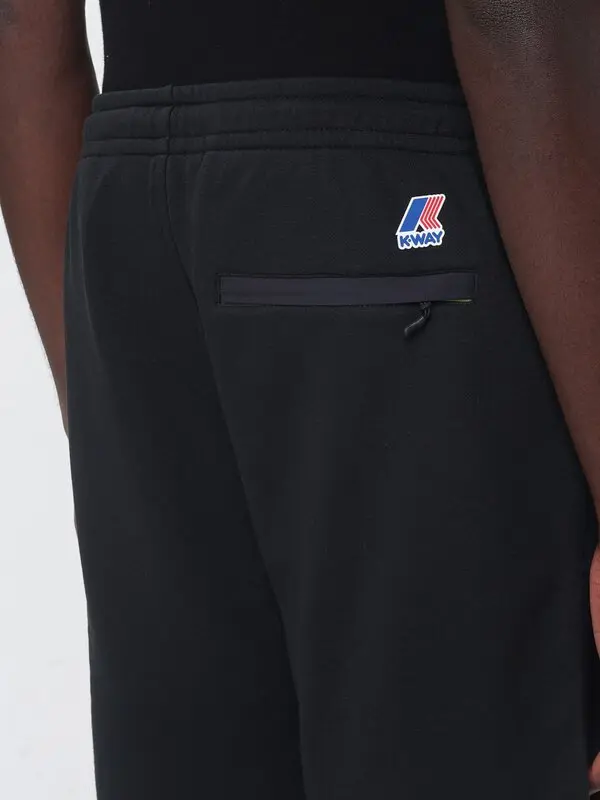 K-WAY Cotton Jogging Shorts - Black