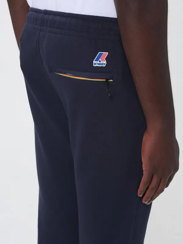 K-WAY Jogger Pants With Drawstring Waist - Blue