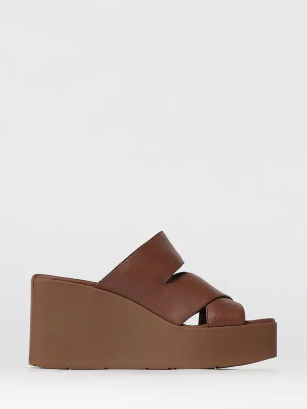 VIC MATIE Heeled Platform Sandals - Brown