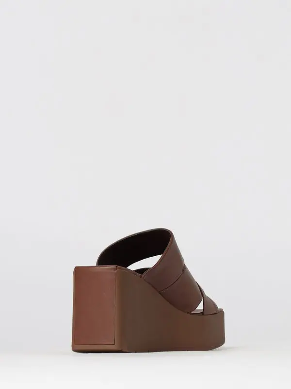 VIC MATIE Heeled Platform Sandals - Brown