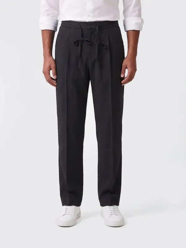 BOSS Tailored Drawstring Trousers - Black