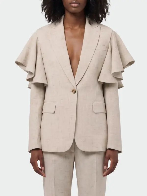 Moschino Ruffled Sleeve Blazer