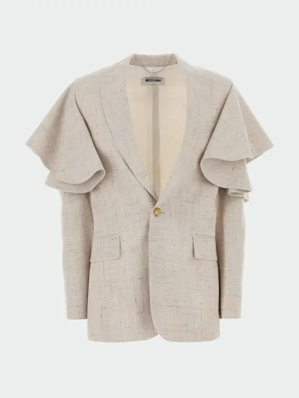 Moschino Ruffled Sleeve Blazer