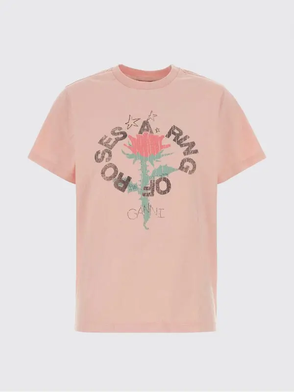 GANNI Printed Organic Cotton T-shirt