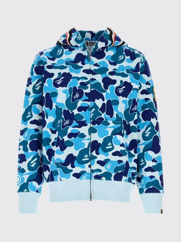 A BATHING APE Camouflage Zip-up Hoodie