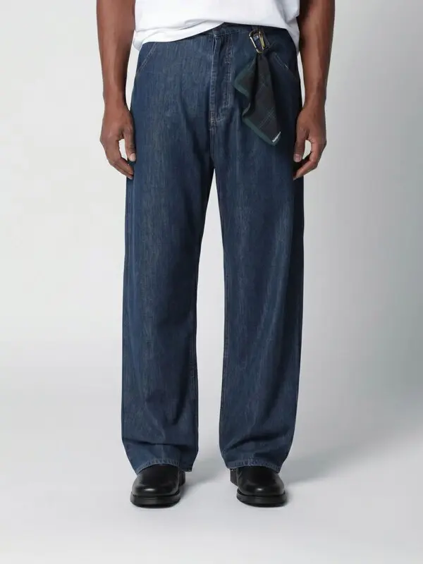 DARKPARK Wide-leg Jeans In Cotton And Lyocell Blend - Denim