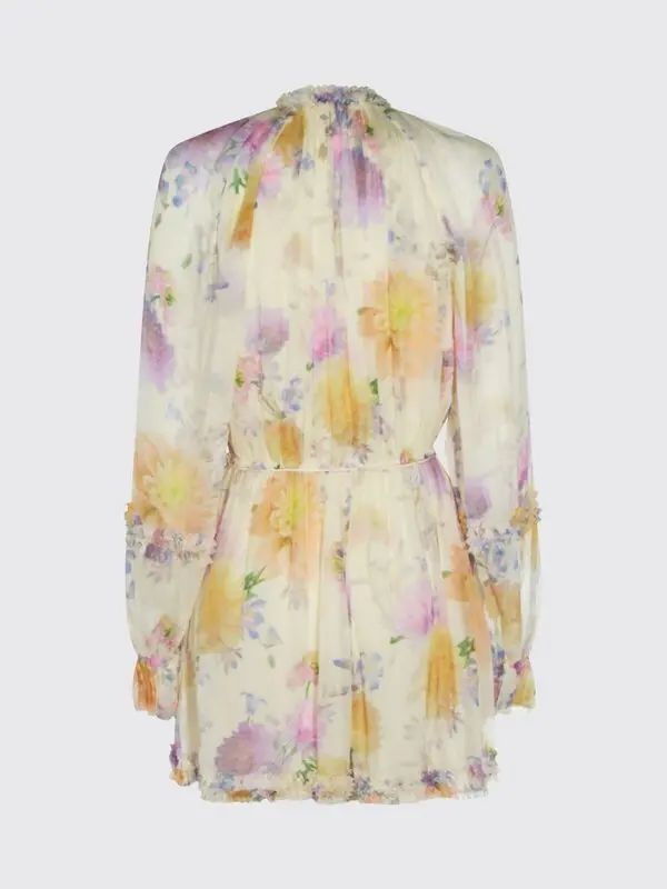 Zimmermann Floral Viscose Jumpsuit - Beige