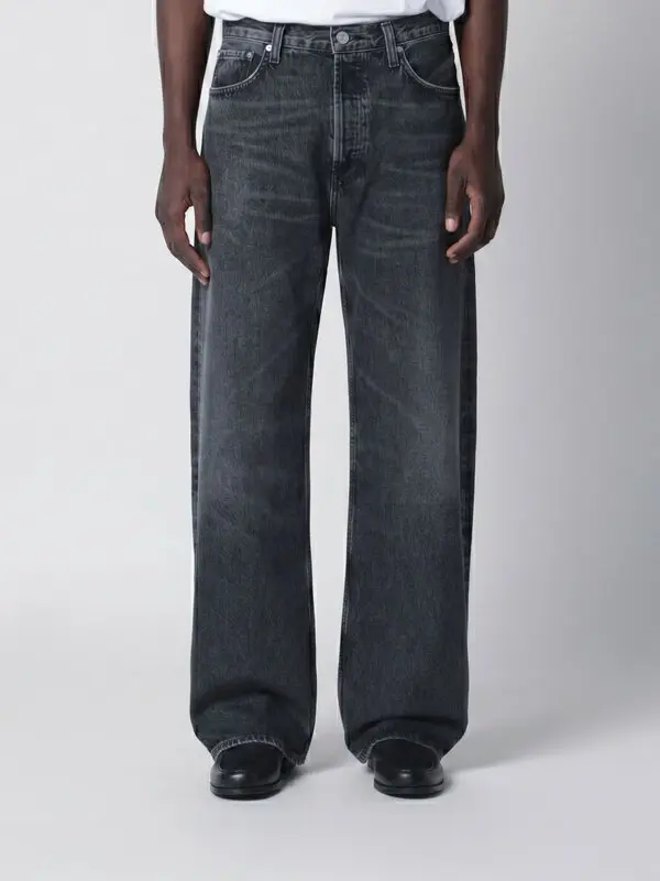 AGOLDE Cotton Wide-leg Jeans - Denim