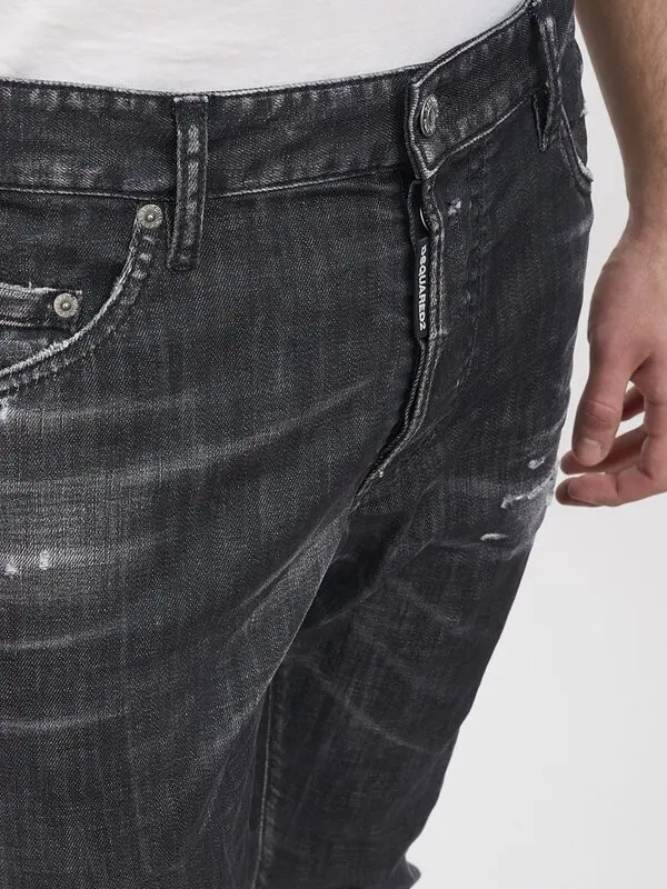 Dsquared2 Wash Distressed Jeans - Black