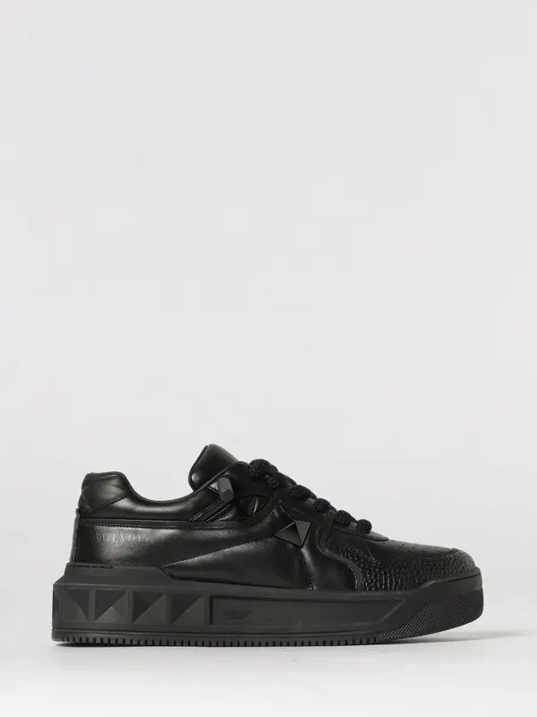 Valentino Garavani Leather Sneakers - Black