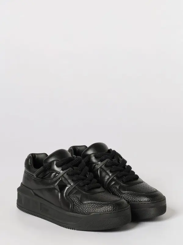 Valentino Garavani Leather Sneakers - Black