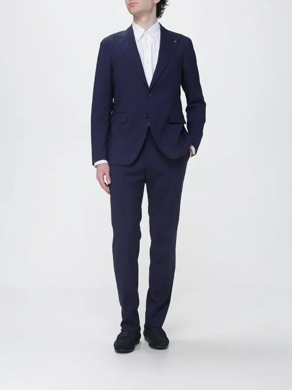 Tagliatore Single-breasted Stretch Virgin Wool Dress