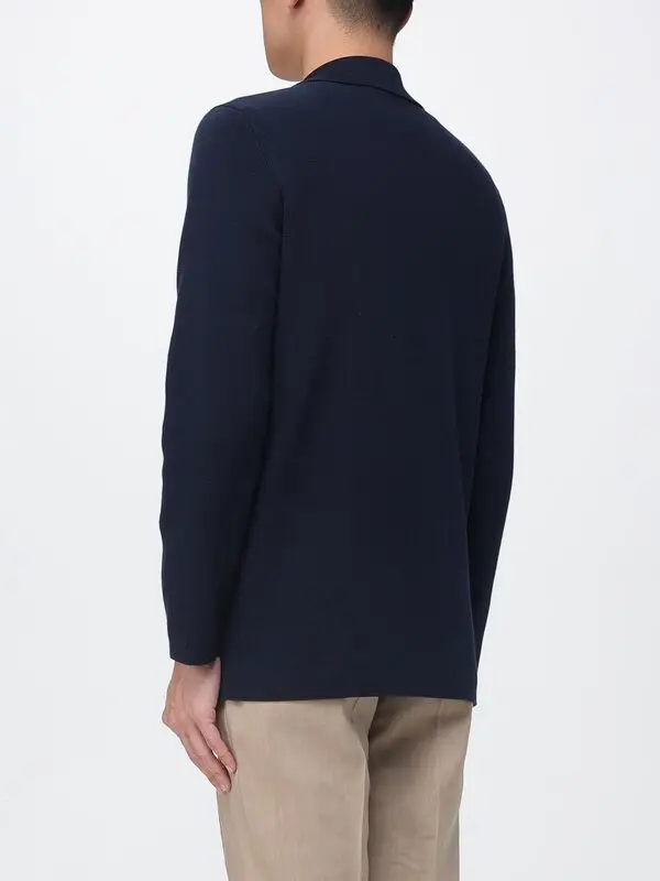 Tagliatore Double-breasted Cotton Blazer - Blue