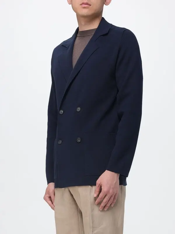 Tagliatore Double-breasted Cotton Blazer - Blue